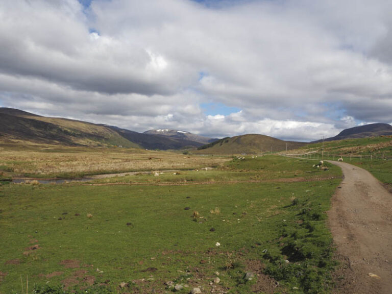 Corbett Beinn a’ Chaisteil from Strath Vaich - Scotland's Hills